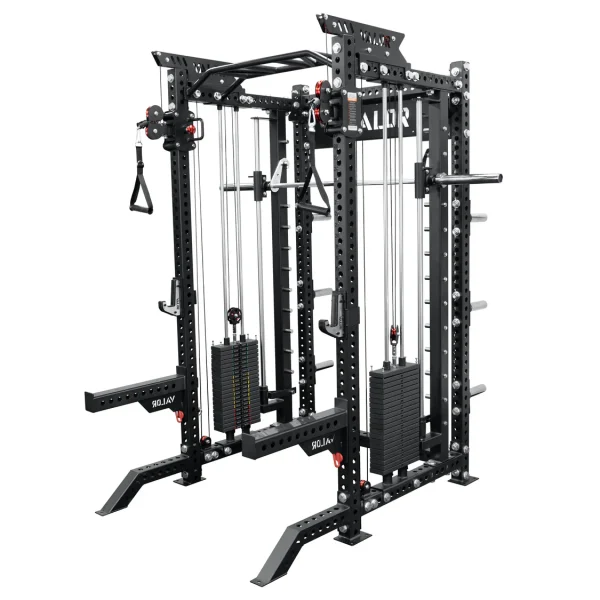 All-in-One Functional Trainer Power Rack with Dual Weight Stacks – Xendiera
